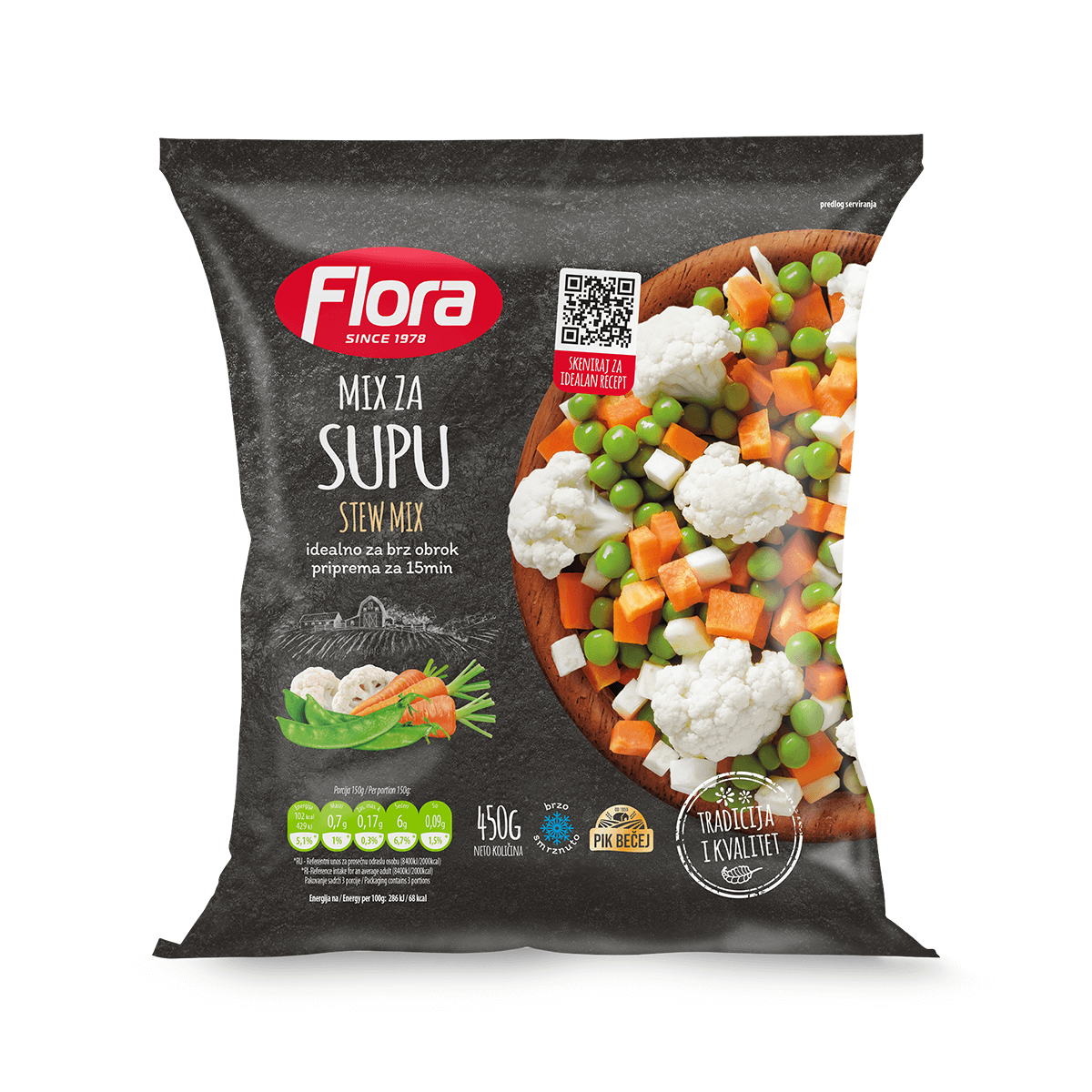Mix za supu - nutritivne vrednosti - Flora Foods
